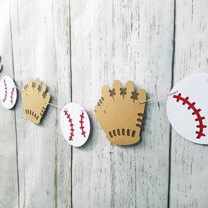 Baseball Party Garland. Baseball Glove and Ball Garland. Baseball ...