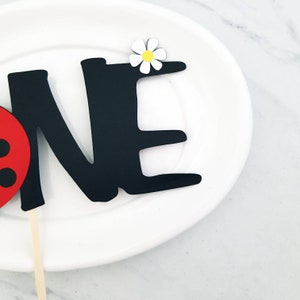 First Birthday Ladybug Cake Topper. One Cake Topper. Ladybug Party ...