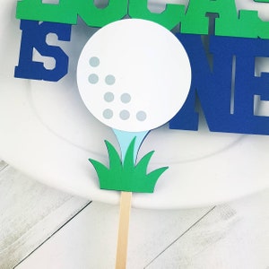 Golf First Birthday Cake Topper. Hole in One Party. Golf Party Cake ...