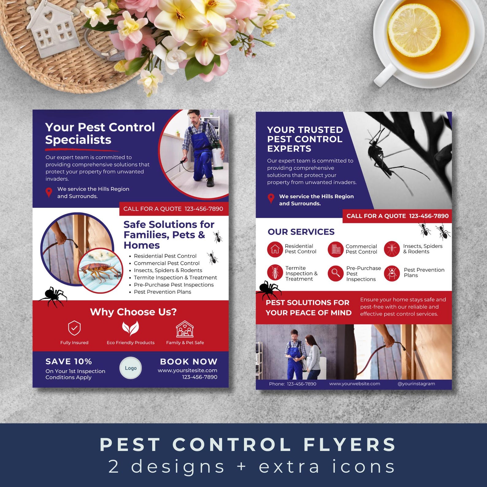 Pest Control Business Flyer Template Designs, Pest Controller Pamphlet ...