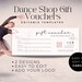 Dance Studio Gift Voucher Templates, DIY Ballet Gift Certificates ...