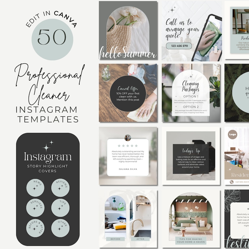 Cleaning Business Instagram Posts, Professional Cleaner Instagram Posts ...