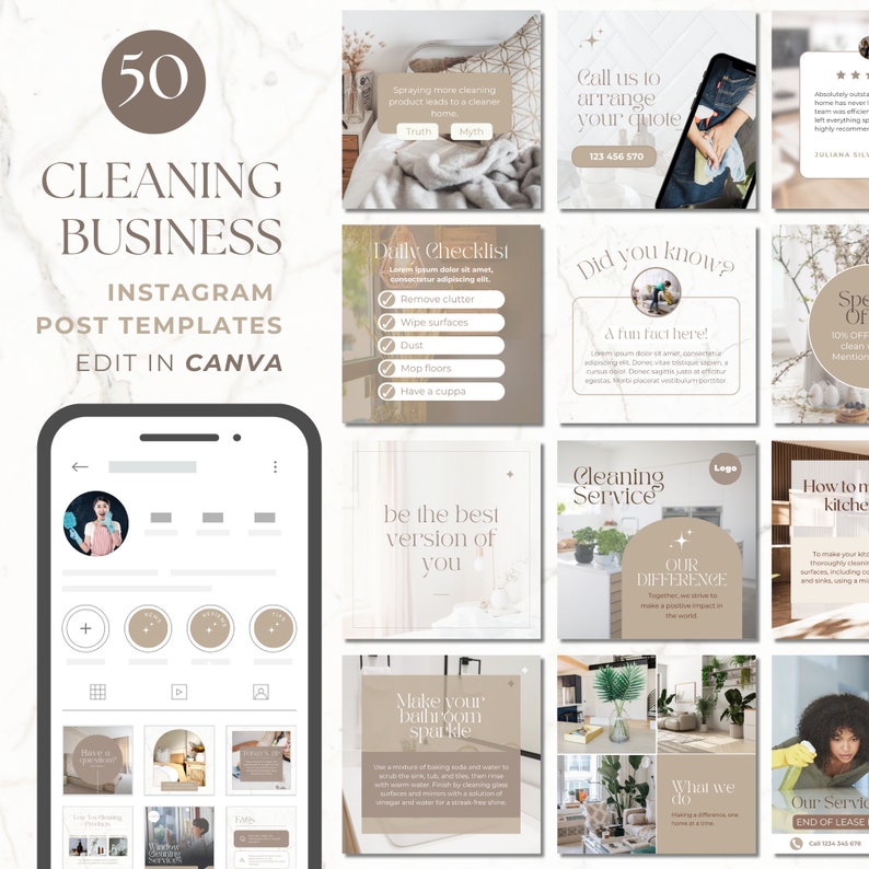 Cleaning Business Instagram Posts, Professional Cleaner Instagram Posts ...