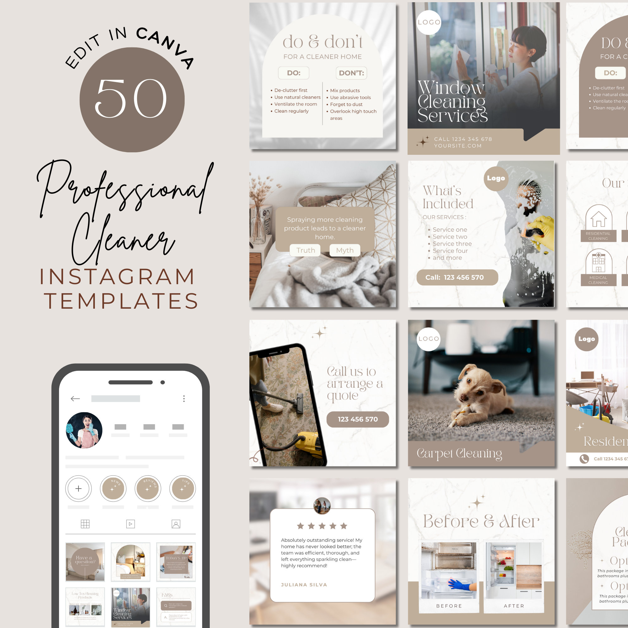 Cleaning Business Instagram Posts, Professional Cleaner Instagram Posts ...