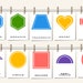 15 Shapes Flash Cards, Homeschool Printables, Montessori, Preschool ...
