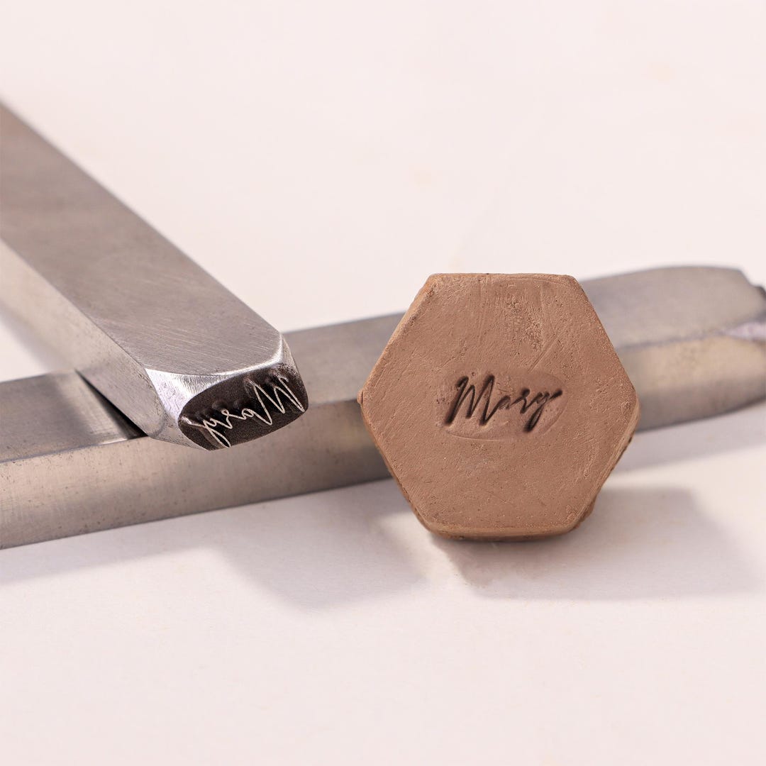 Pottery Signature Stamp, Metal Ceramic Stamp With Signature, Polymer ...