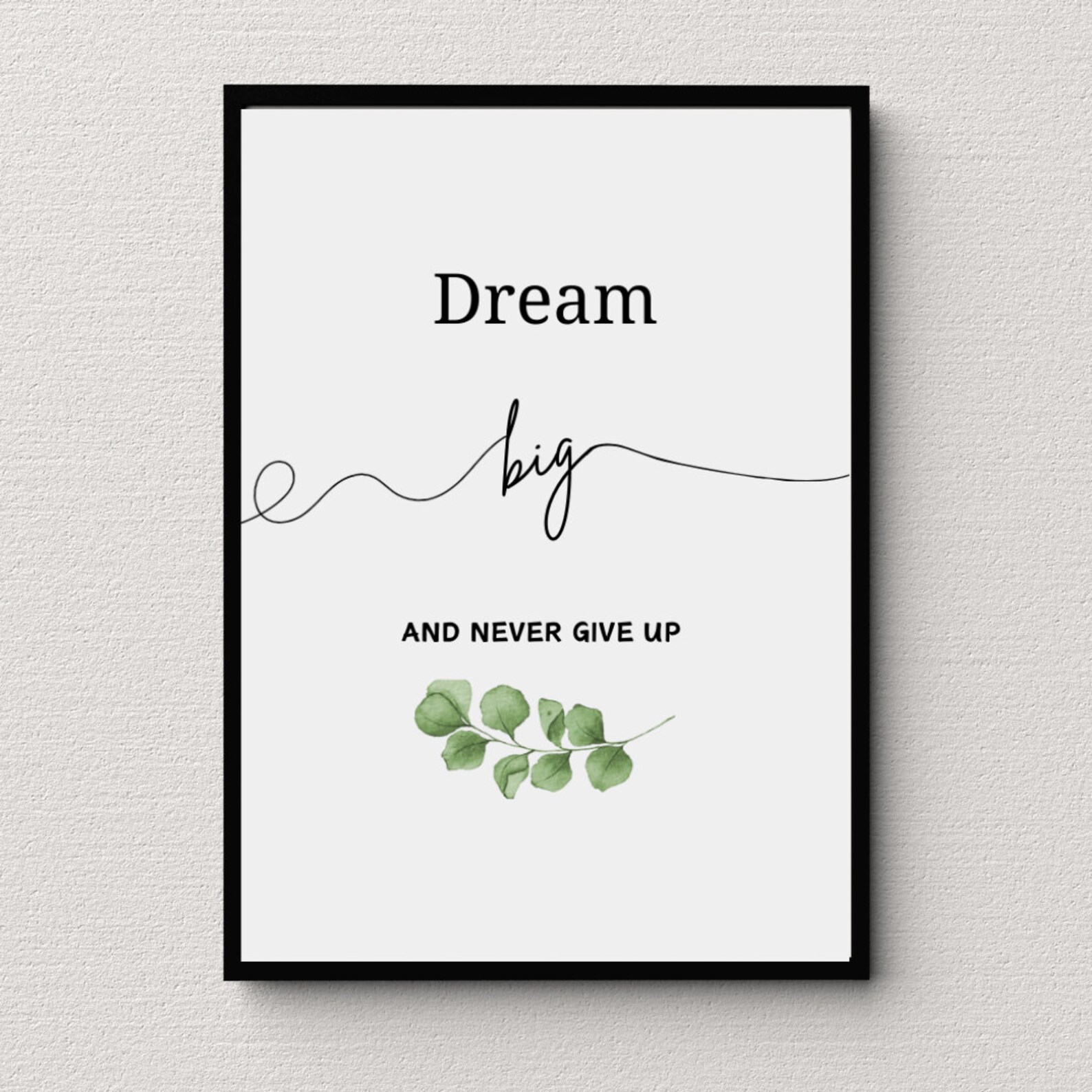Four Minimalist Positive Quote Digital Designs for Photo Frames & Wall ...