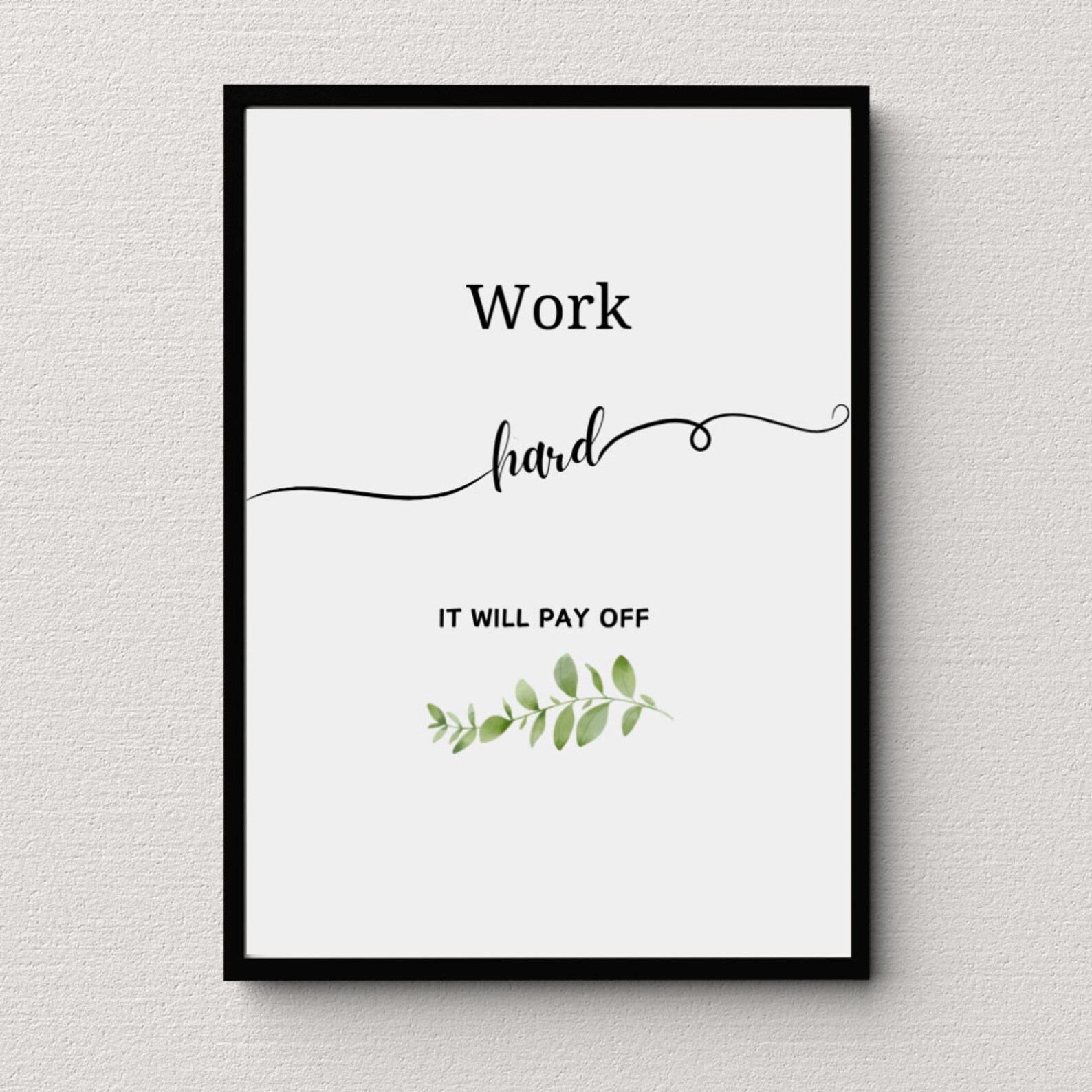 Four Minimalist Positive Quote Digital Designs for Photo Frames & Wall ...