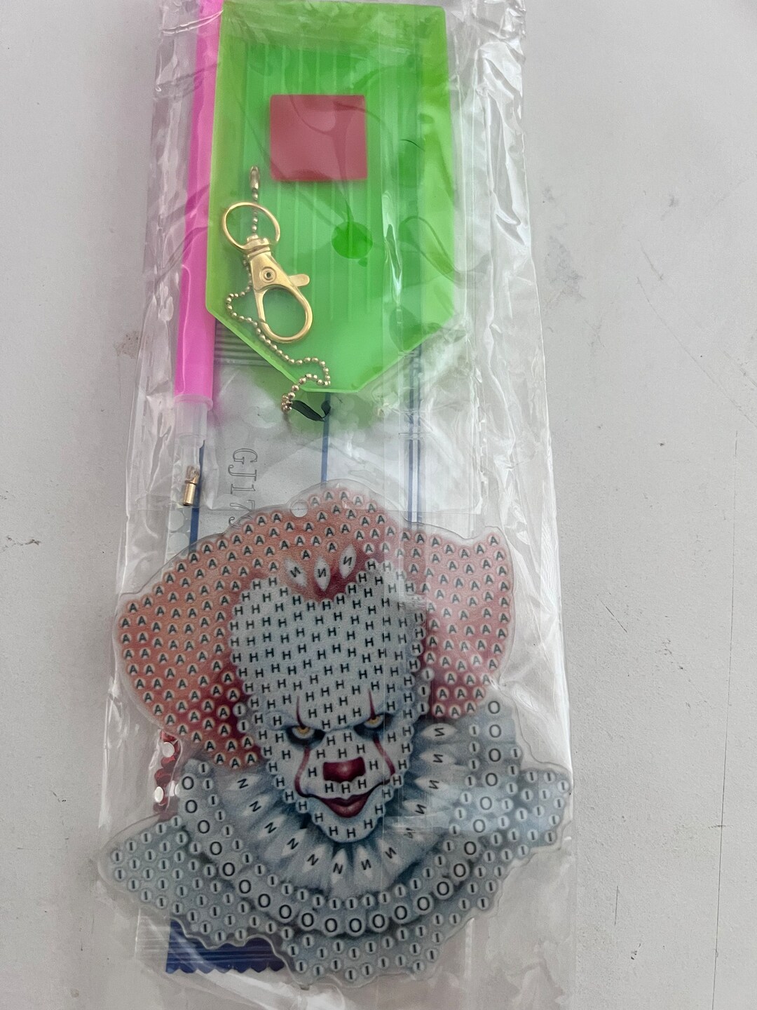 Horror Diamond Art Key Ring Pennywise - Etsy
