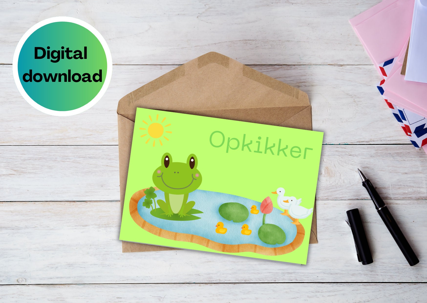 Get Well Soon Card, Get Well Soon, Card, Cheer Up, Frog, Cheer Up, Frog ...