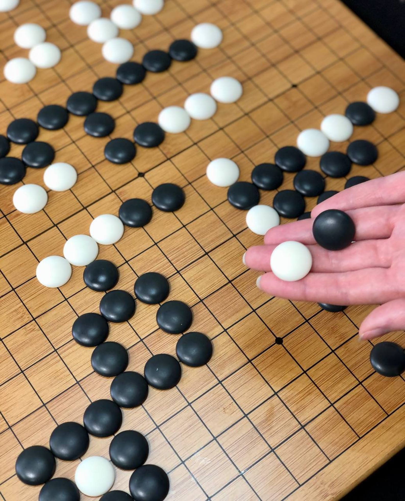 Go Board Game With Bowls and Stones, Chinese Go Game, Go Bowls, Classic ...