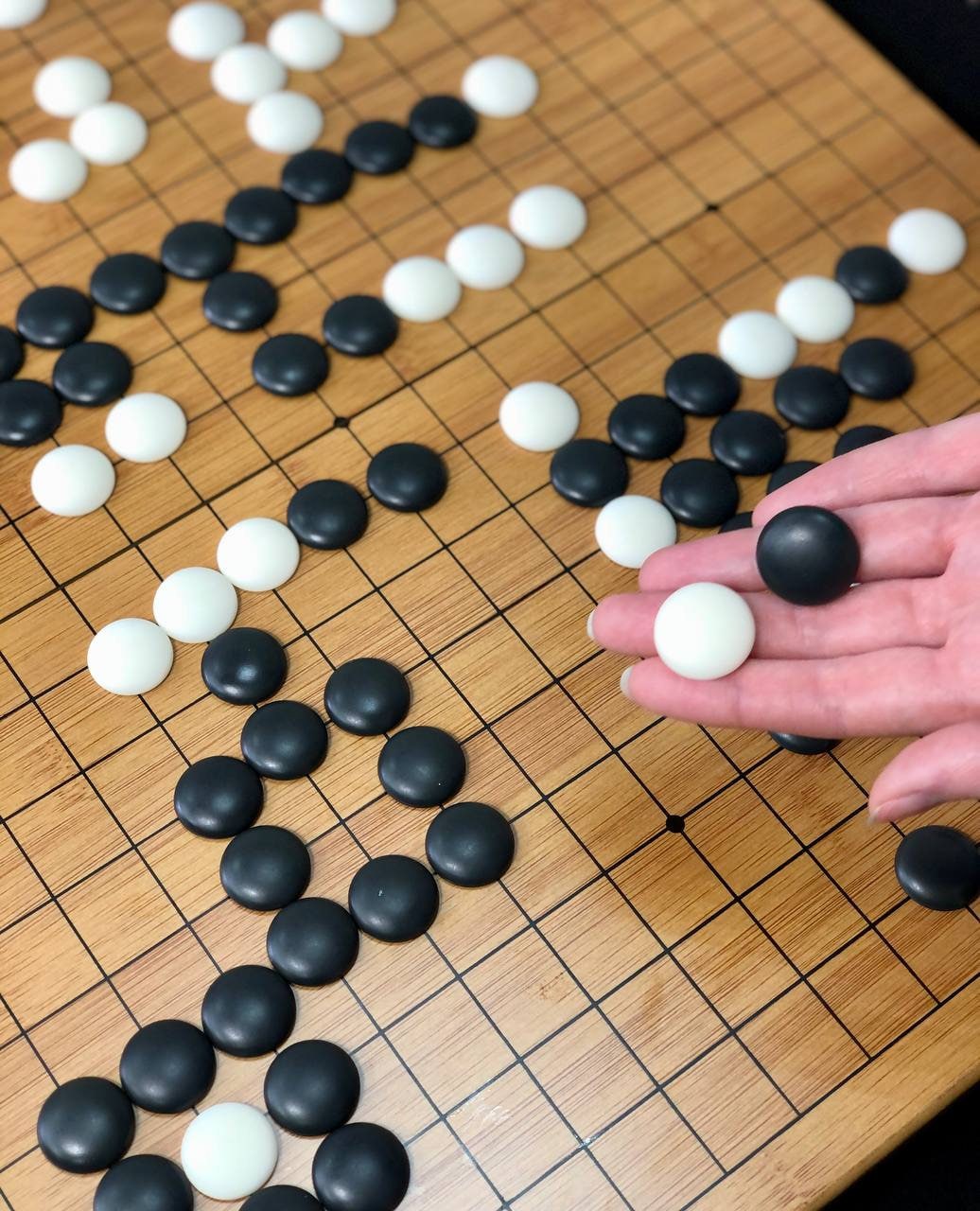 Go Board Game With Bowls and Stones, Chinese Go Game, Go Bowls, Classic ...