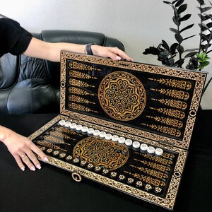 Limited Collection Acrylic Stone Chess Backgammon Checkers Set With ...