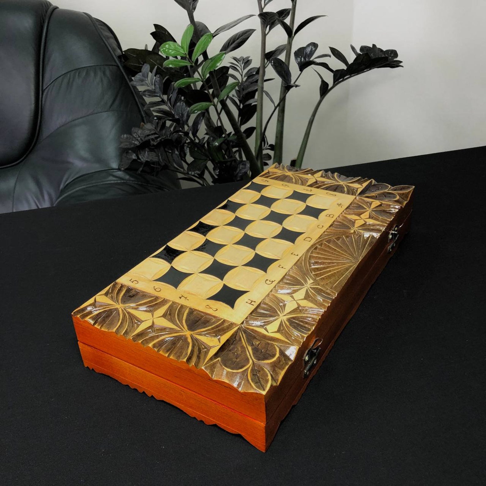 Handmade Wooden Chess Set, Chess Board Gift Idea, Exclusive Chess ...
