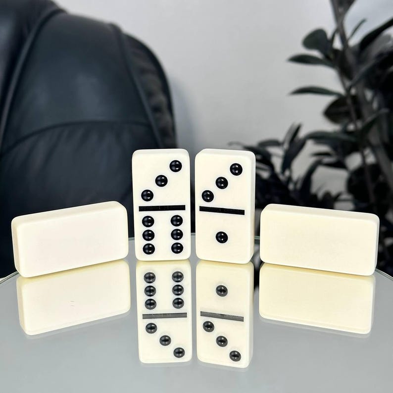 Carbolite Classic Domino, Outdoor Games, White and Black Dominoes Set ...