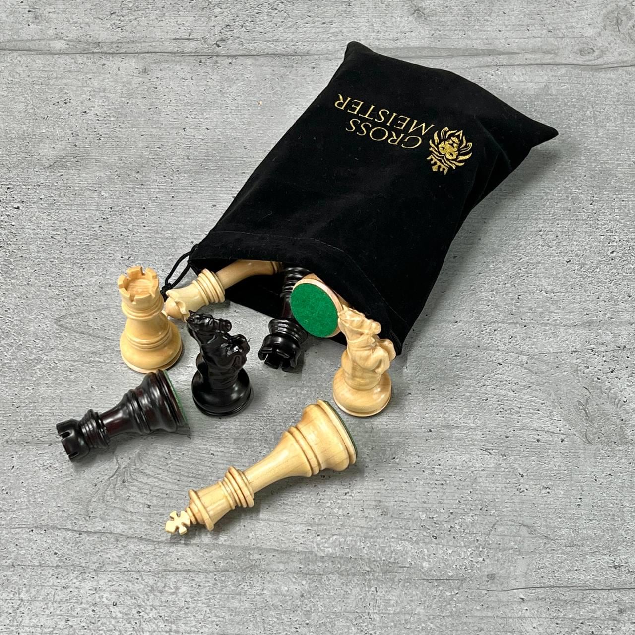 Hornbeam Wooden Chess Pieces – Weighted Staunton Set – FIDE Proportions ...