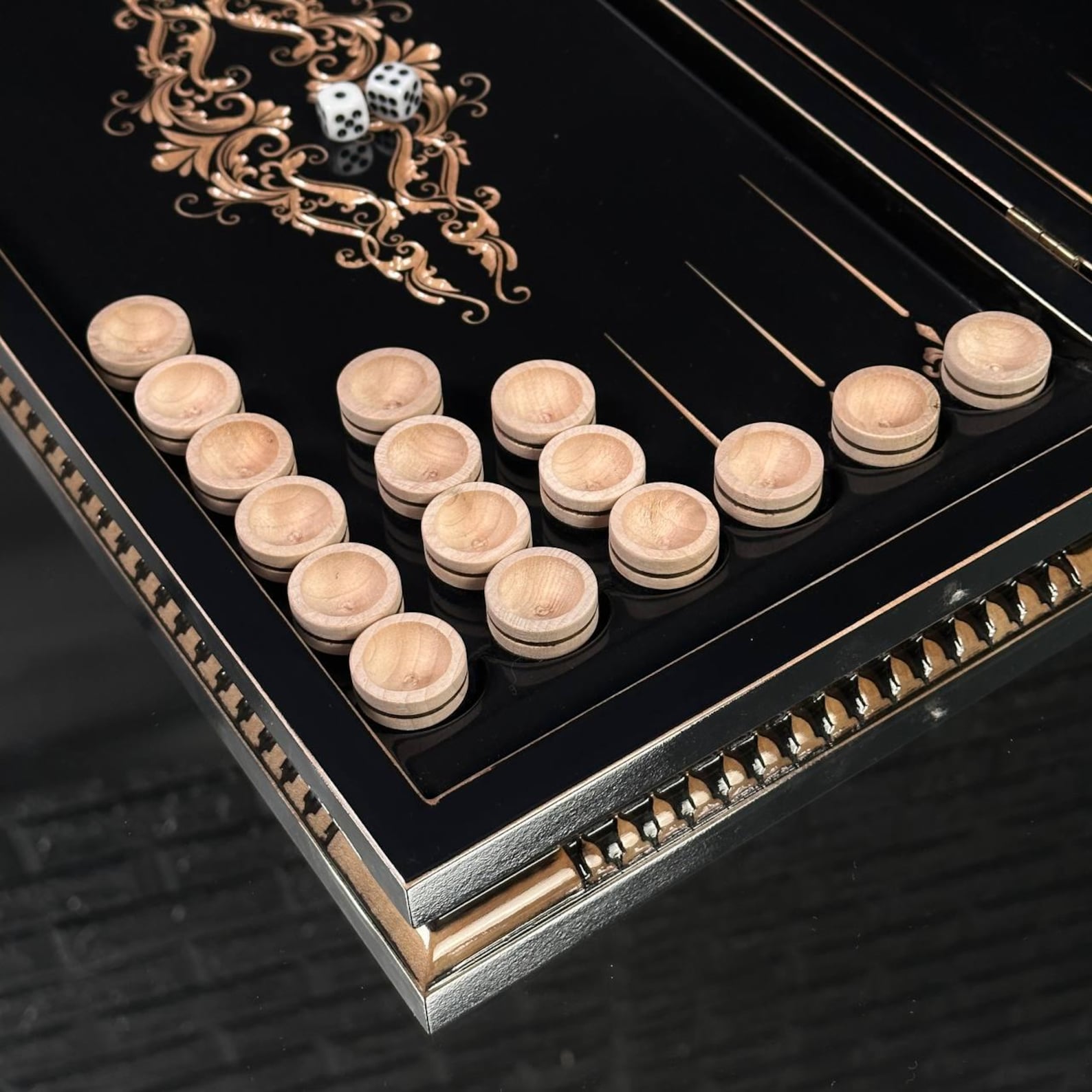 Ash Wood Backgammon Set, Game Board, Outdoor Game, Tabletop Game ...