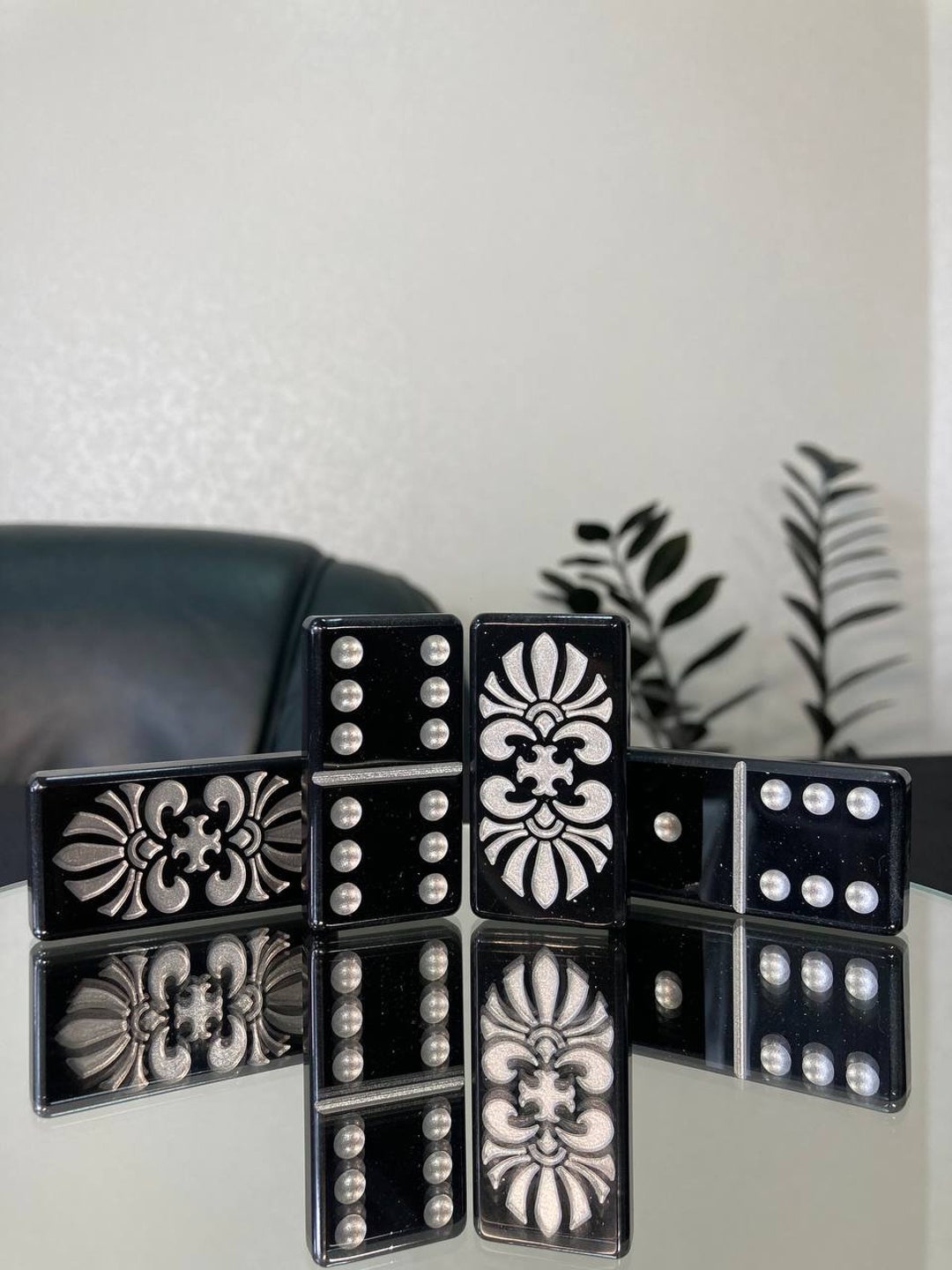 Stone Dominoes Set With Case, Custom Dominoes, Luxure Domino,family ...