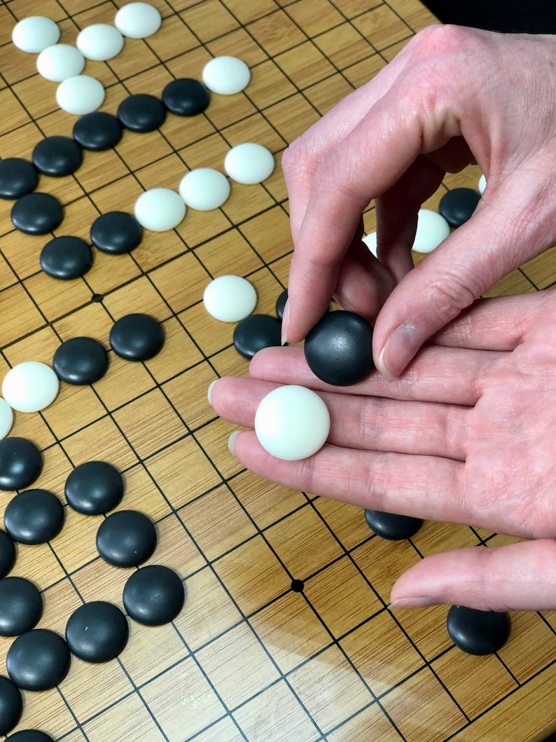Go Board Game With Bowls and Stones, Chinese Go Game, Go Bowls, Classic ...