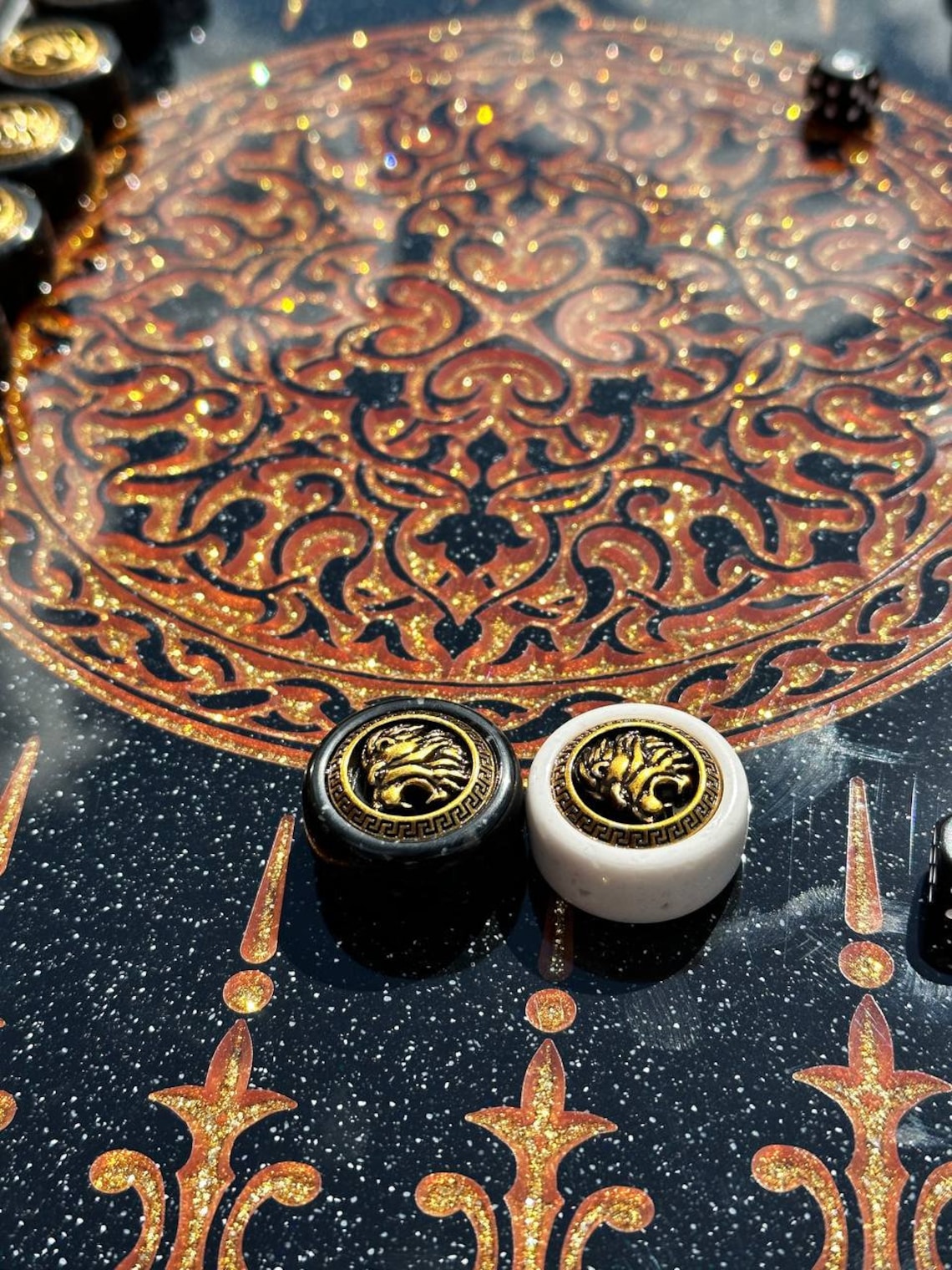 Exclusive No Analogues in the World Acrylic Stone Backgammon Set ...