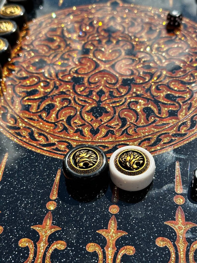 Exclusive No Analogues in the World Acrylic Stone Backgammon Set ...