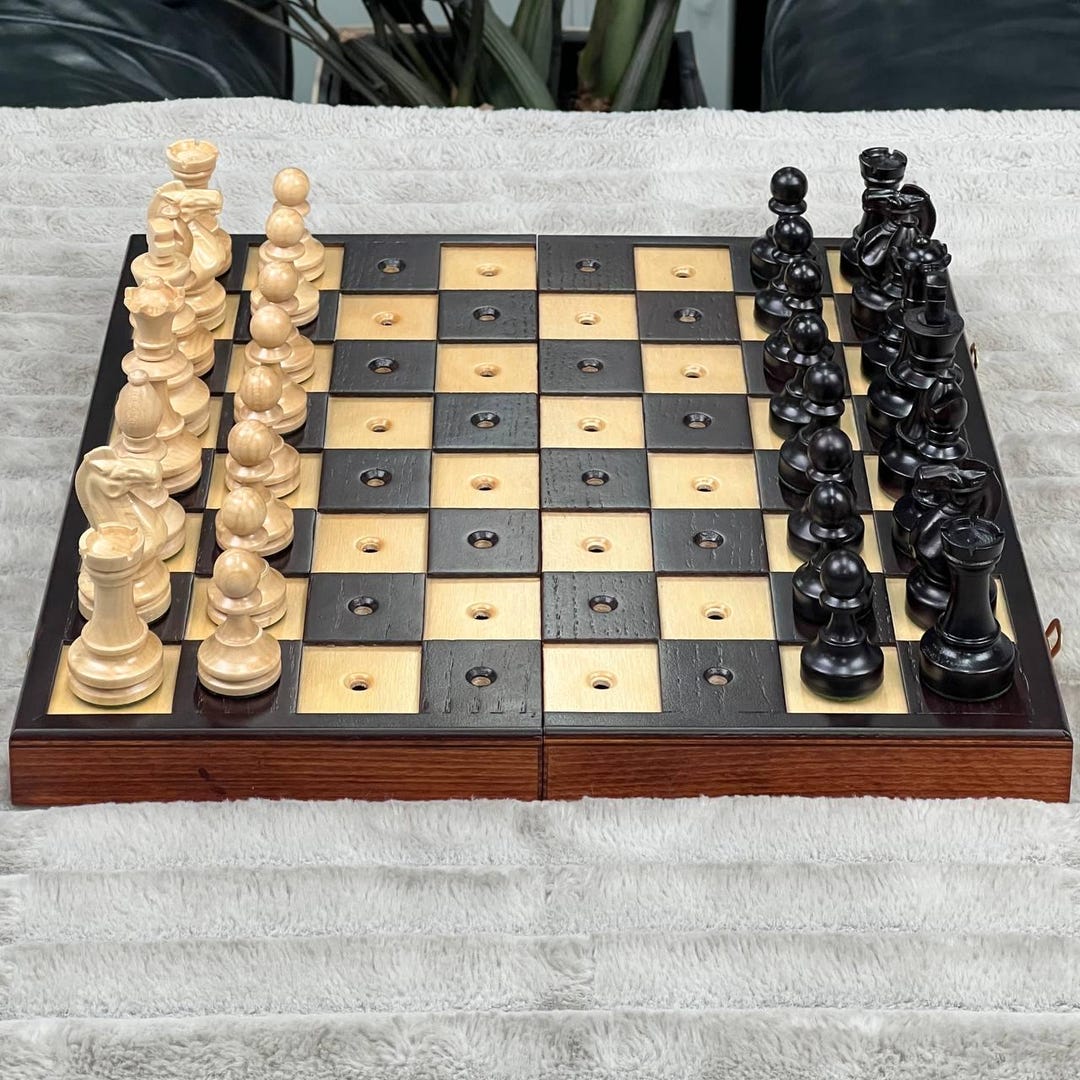 Tactile Chess Set for Visually Impaired Players – Handmade Accessible ...