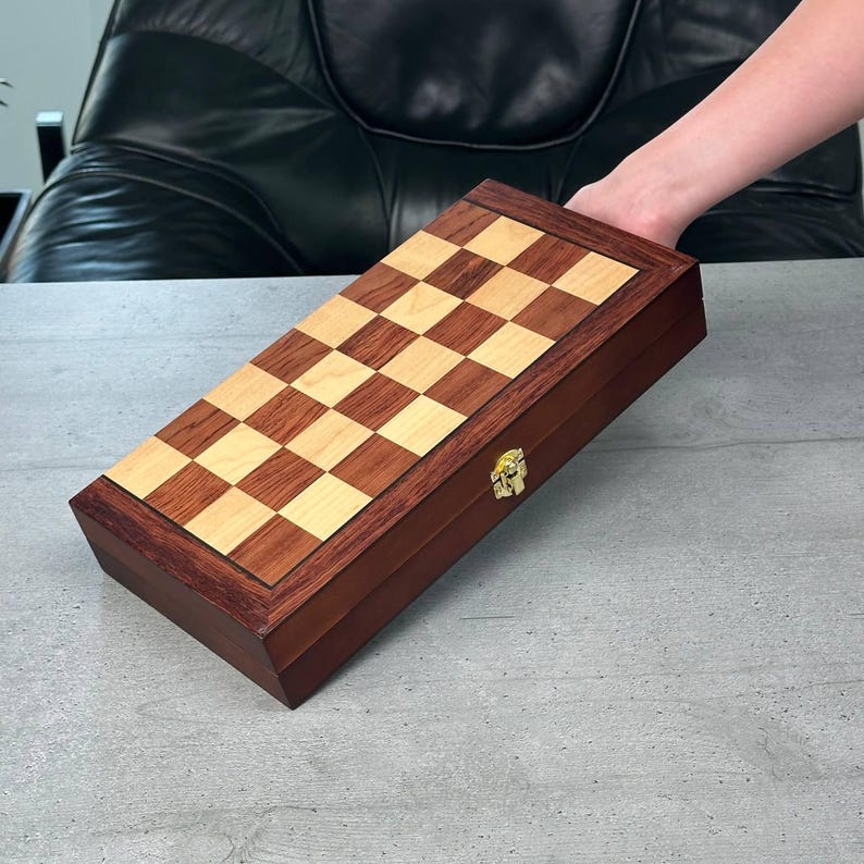 Chess Set, Metal Chess Pieces, Chess Board Game, Tabletop Game, Gift ...