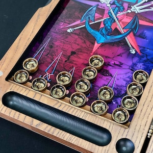 Exclusive Backgammon Set, Stylized Marine Theme, Glass & Wood ...