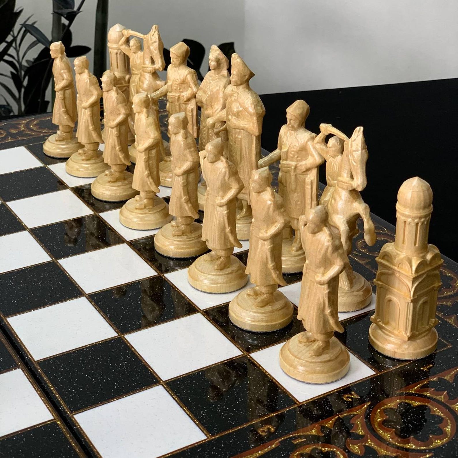 Limited Collection Acrylic Stone Chess Backgammon Checkers Set With ...