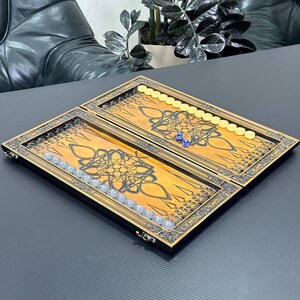 Ash Wood Backgammon Set, Stylized With Classic Design, Family Gift Idea ...