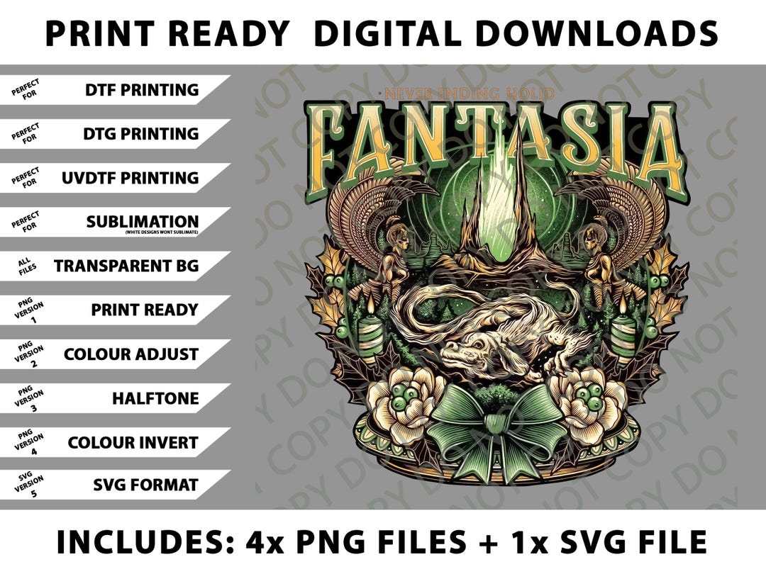 Never Ending Story, Fantasia, Digital Download Png Bundle, SVG Files ...