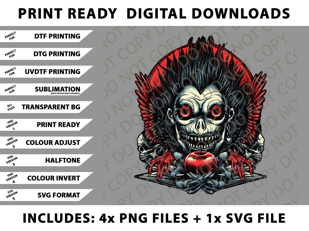 Ryuk, Death Note, Devil, Satan, Japanese, Trending, Popular Printable ...