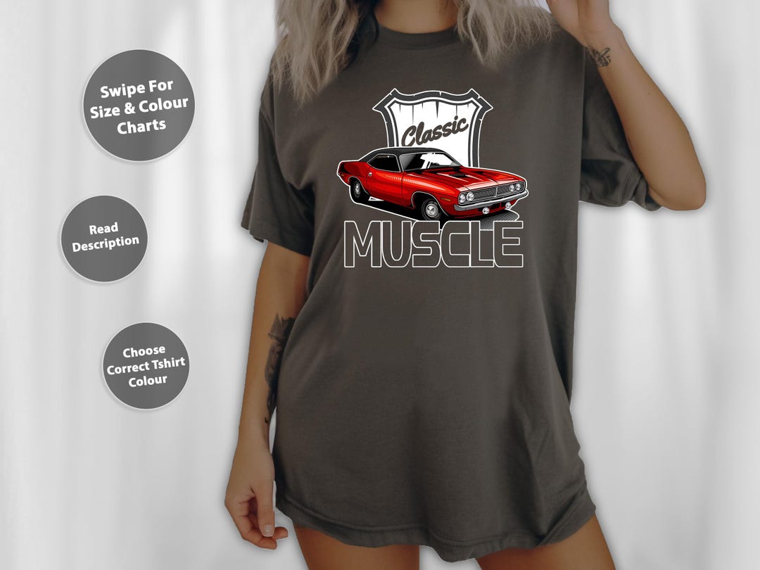 Vintage Hot Rod, Classic Muscle, Men's American Muscle Cars T-shirt ...