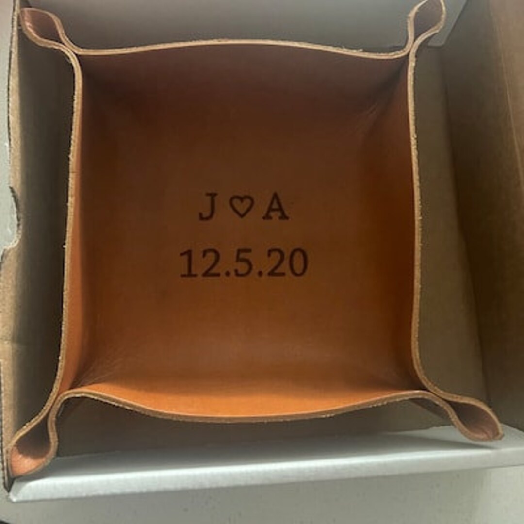 Custom Leather Valet Tray - Etsy