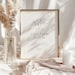 Minimalist Wedding Table Sign Template, Calligraphy Wedding Template ...