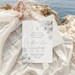 Blue Floral Baptism Invitation Template, First Communion (digital) - Etsy