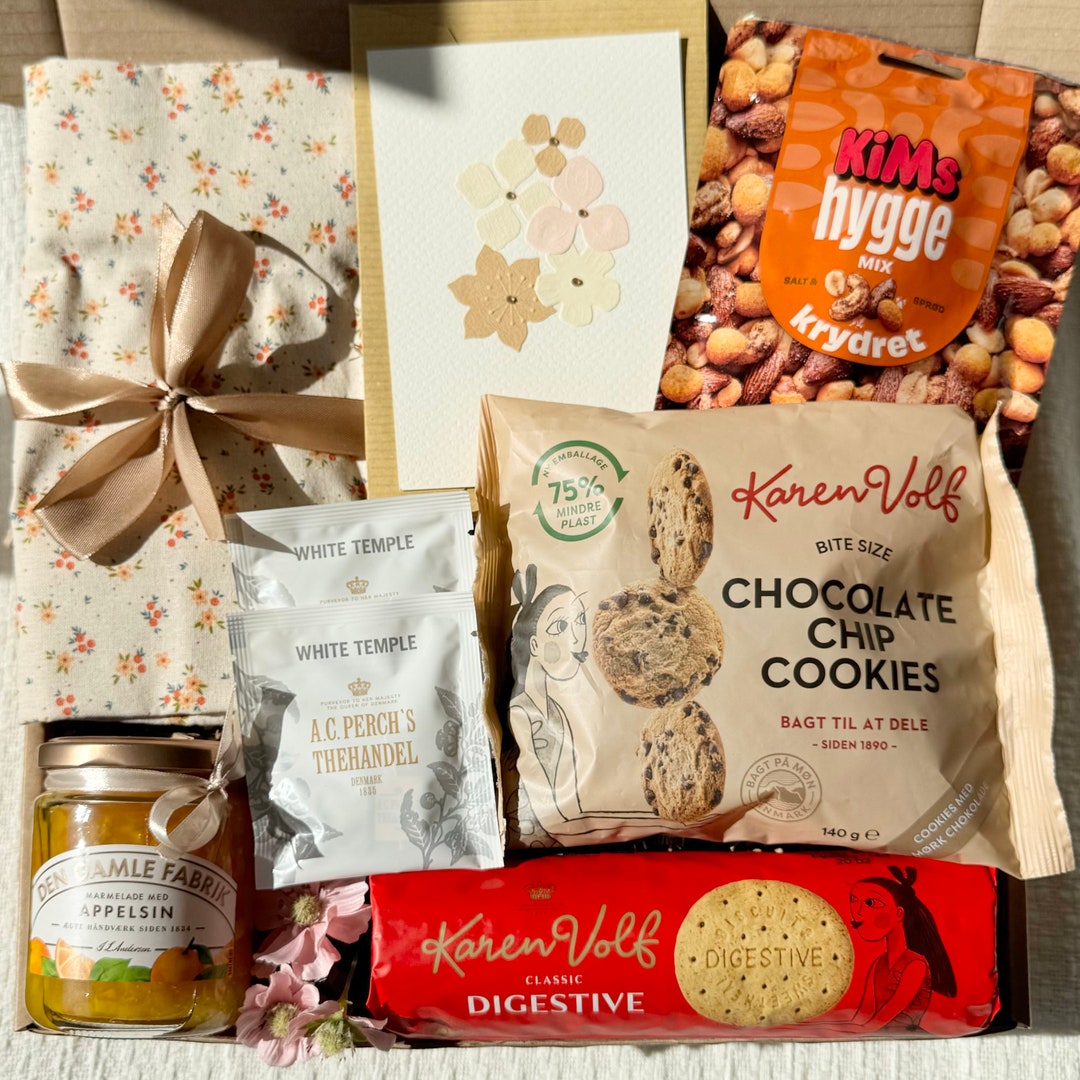 Danish Treats Hygge Gift Box With Tote Bag Cozy Comforts & Sweets for ...