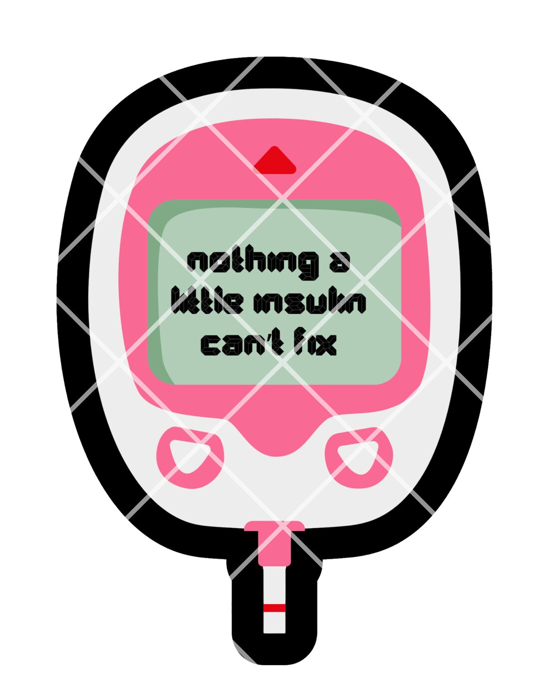 Fun Medical SVG Stickers: Glucometer, Nurse, Diabetic Humor Digital Art ...