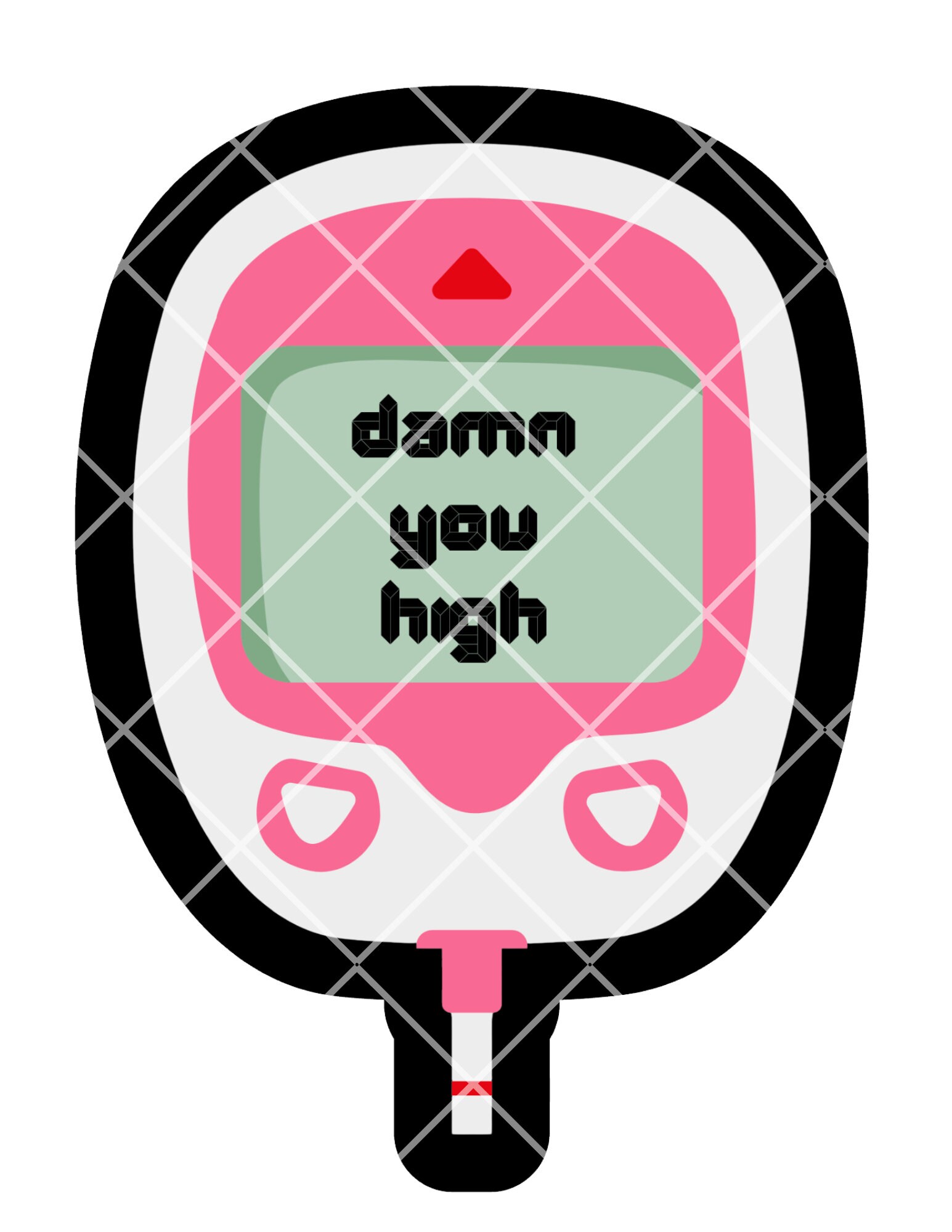 Fun Medical SVG Stickers: Glucometer, Nurse, Diabetic Humor Digital Art ...
