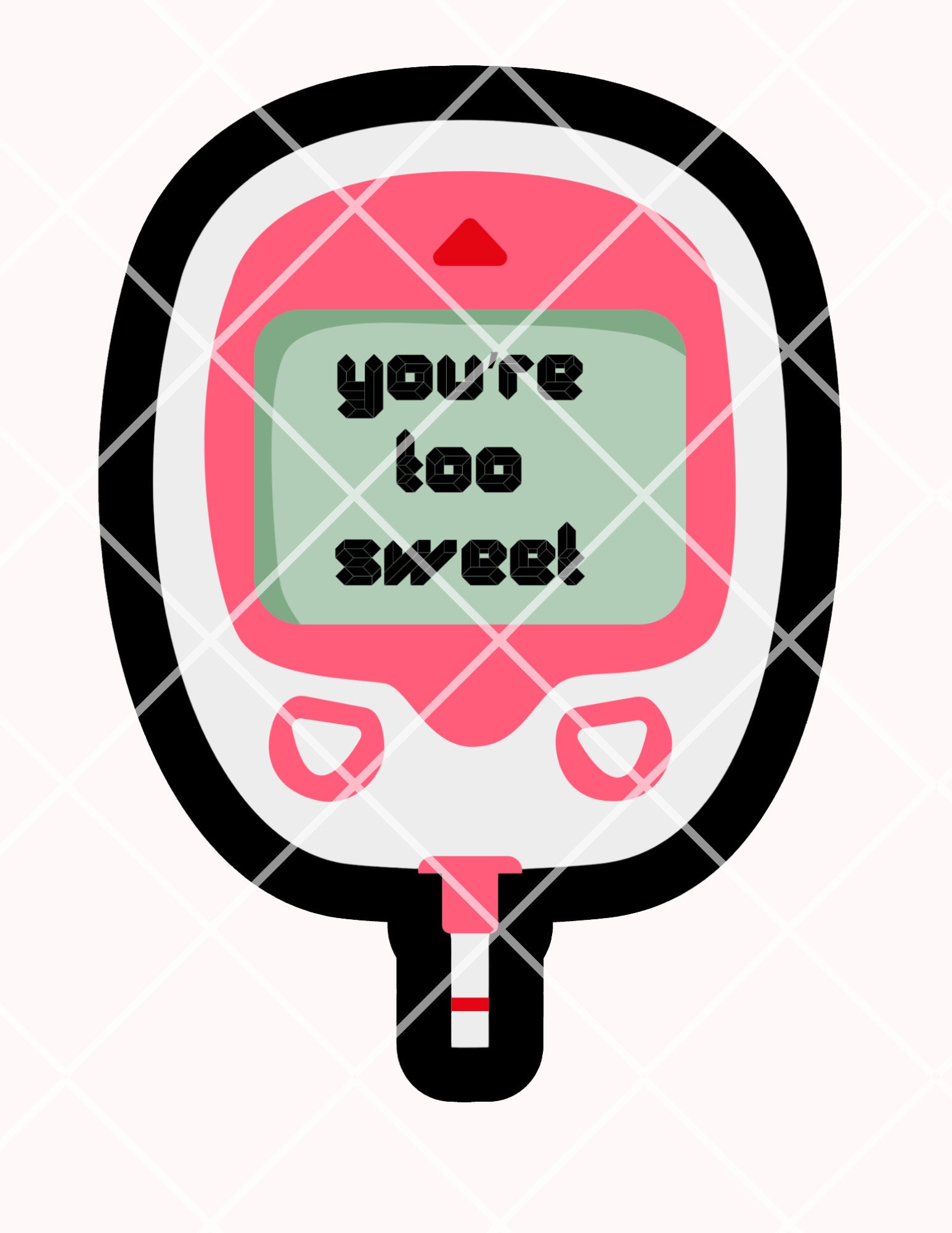 Fun Medical SVG Stickers: Glucometer, Nurse, Diabetic Humor Digital Art ...