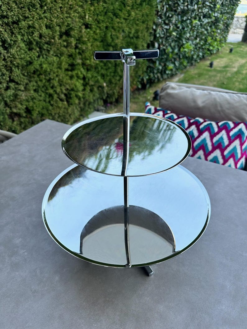 Handmade Brass 2-tier Serving Tray: Gold Cake & Dessert Stand - Etsy