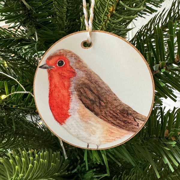 Robin Christmas Decorations - Etsy UK