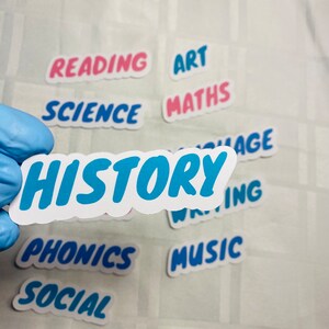 12 School Subject Labels, Folder Labels, Binder Label-back to School ...