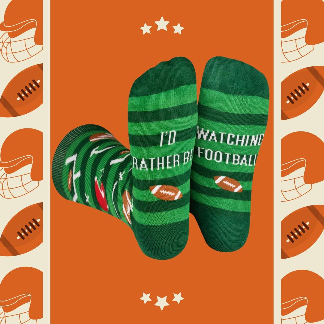 Christmas Stocking Stuffers, Rather Be Football Socks, Gift for ...