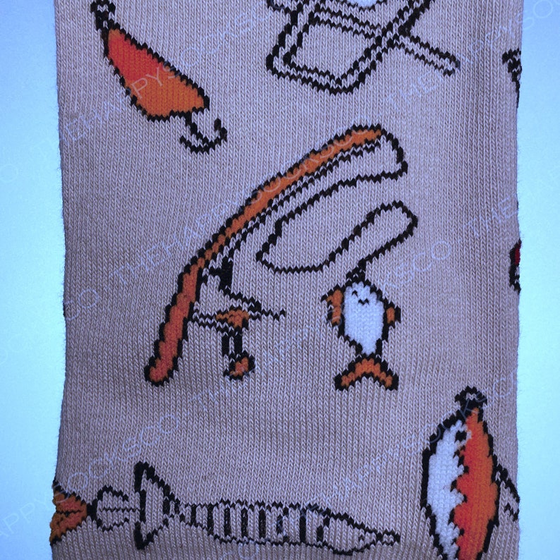 Funny Socks for Fishermen, I'd Rather Be Fishing, Novelty Socks for Men ...
