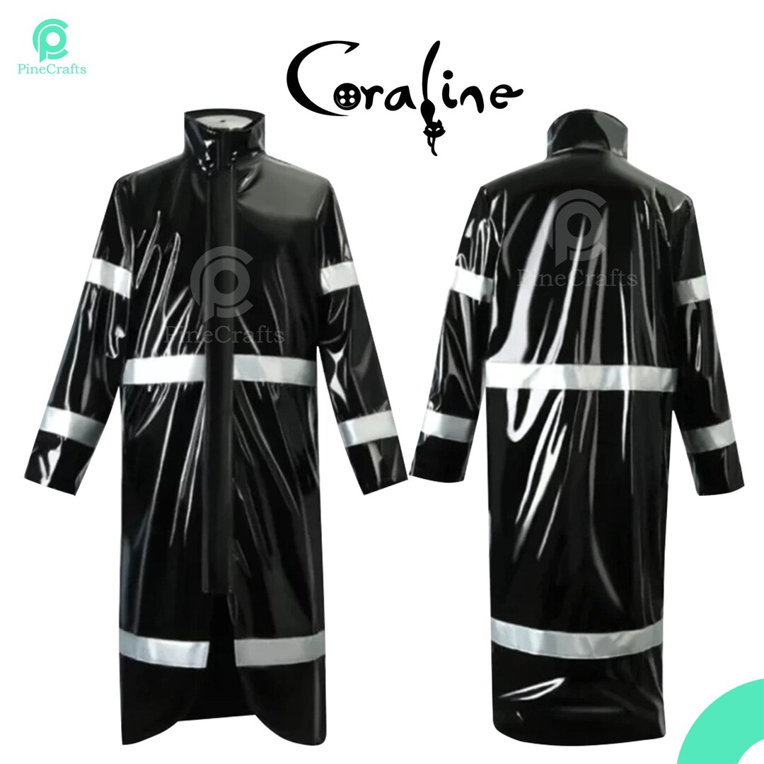 Coraline Wybie Lovat Black Leather Coat Wybie Lovat Inspired Cosplay ...