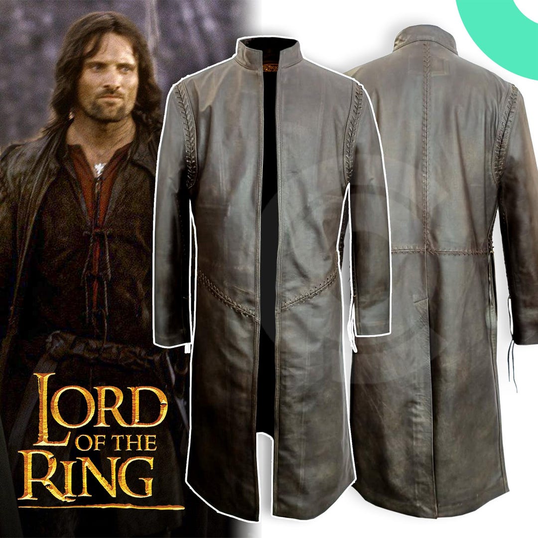 Aragorns Duster Coat Lords of the Ring Cosplay Strider Long Coat ...