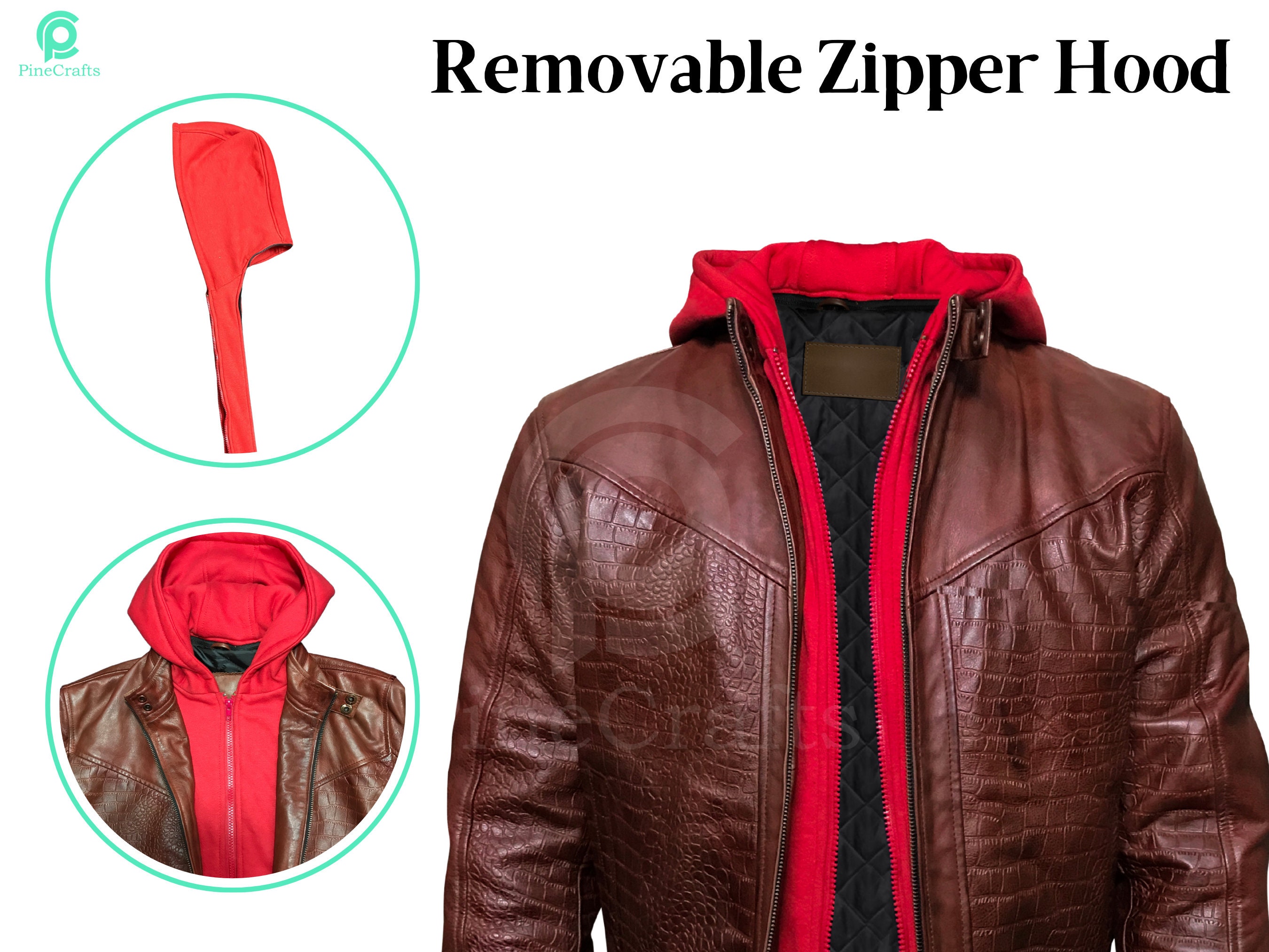 Titan Jason Todd Red Hooded Halloween Leather Jacket Perfect for DC ...