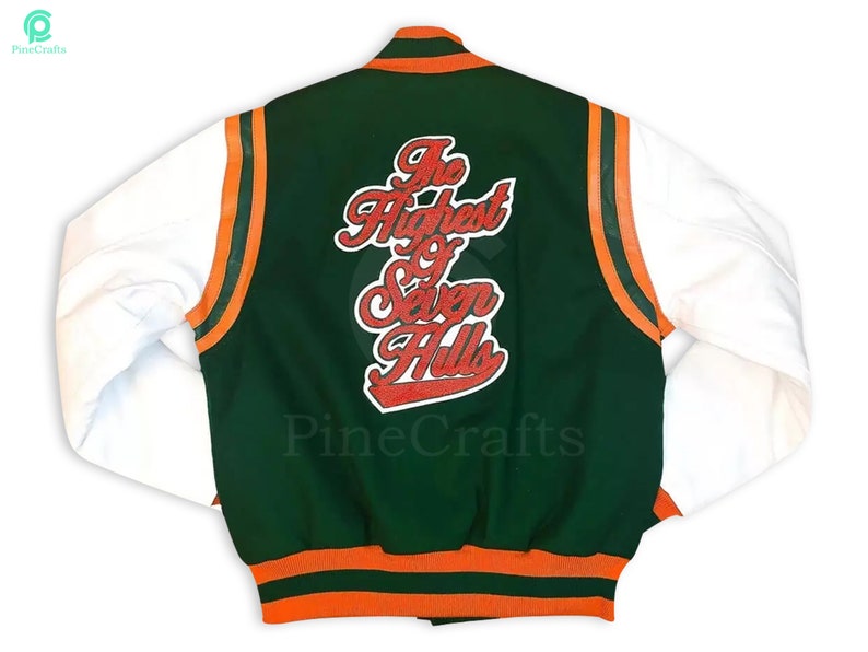 Florida A M University Letterman Jacket Green & White Varsity Jacket ...