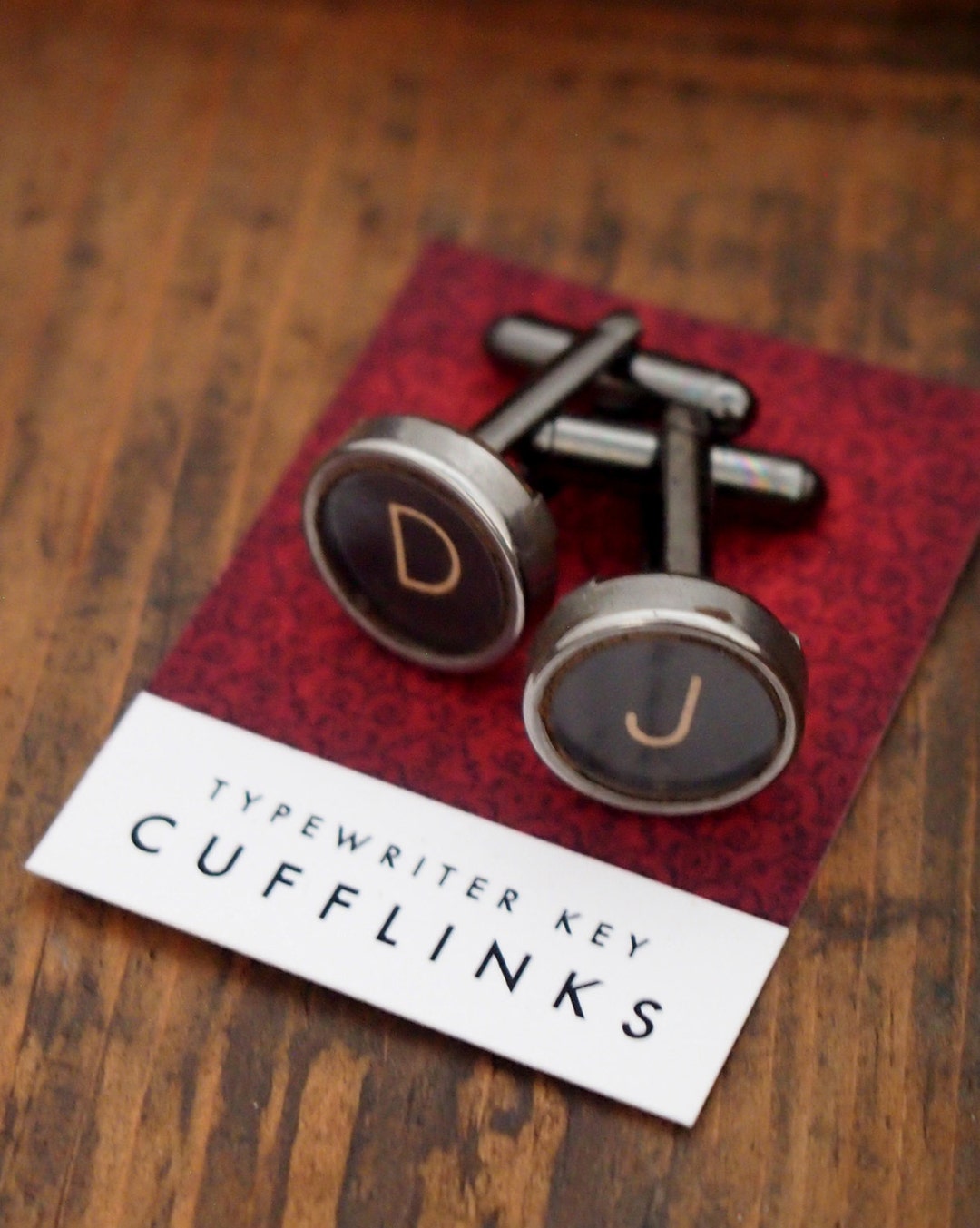 Cufflinks Made From Vintage Typewriter-keys - CHOOSE YOUR OWN Letters ...